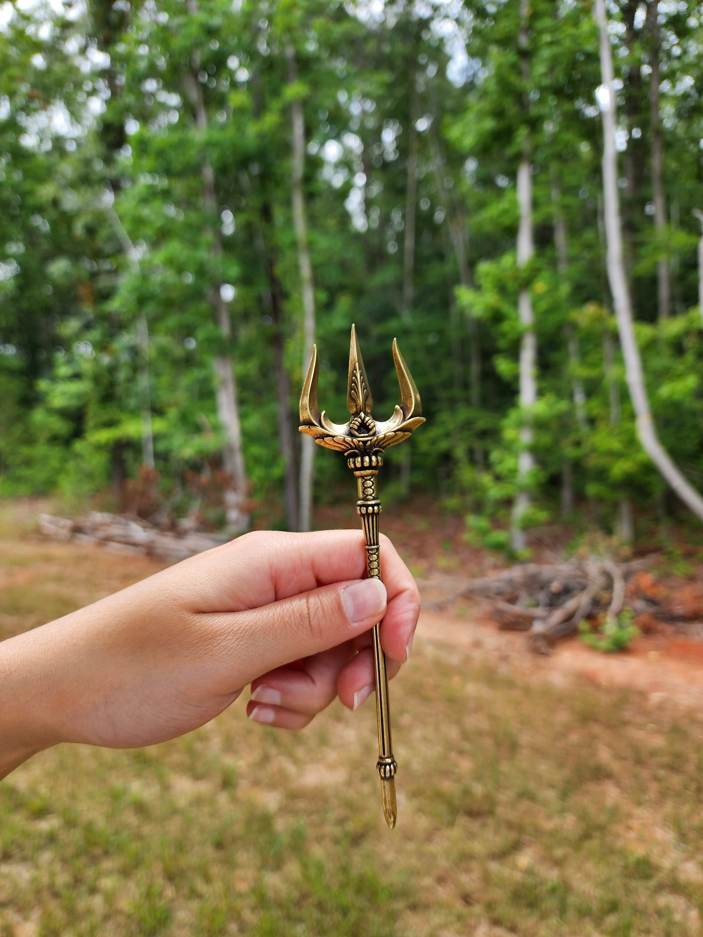 Vintage Copper Trident, Spiritual Gifts for Her, Greek Mythology Decor ...