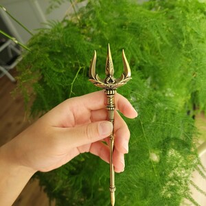 Vintage Copper Trident Greek Mythology Decor, Hindu Spiritual Decor ...