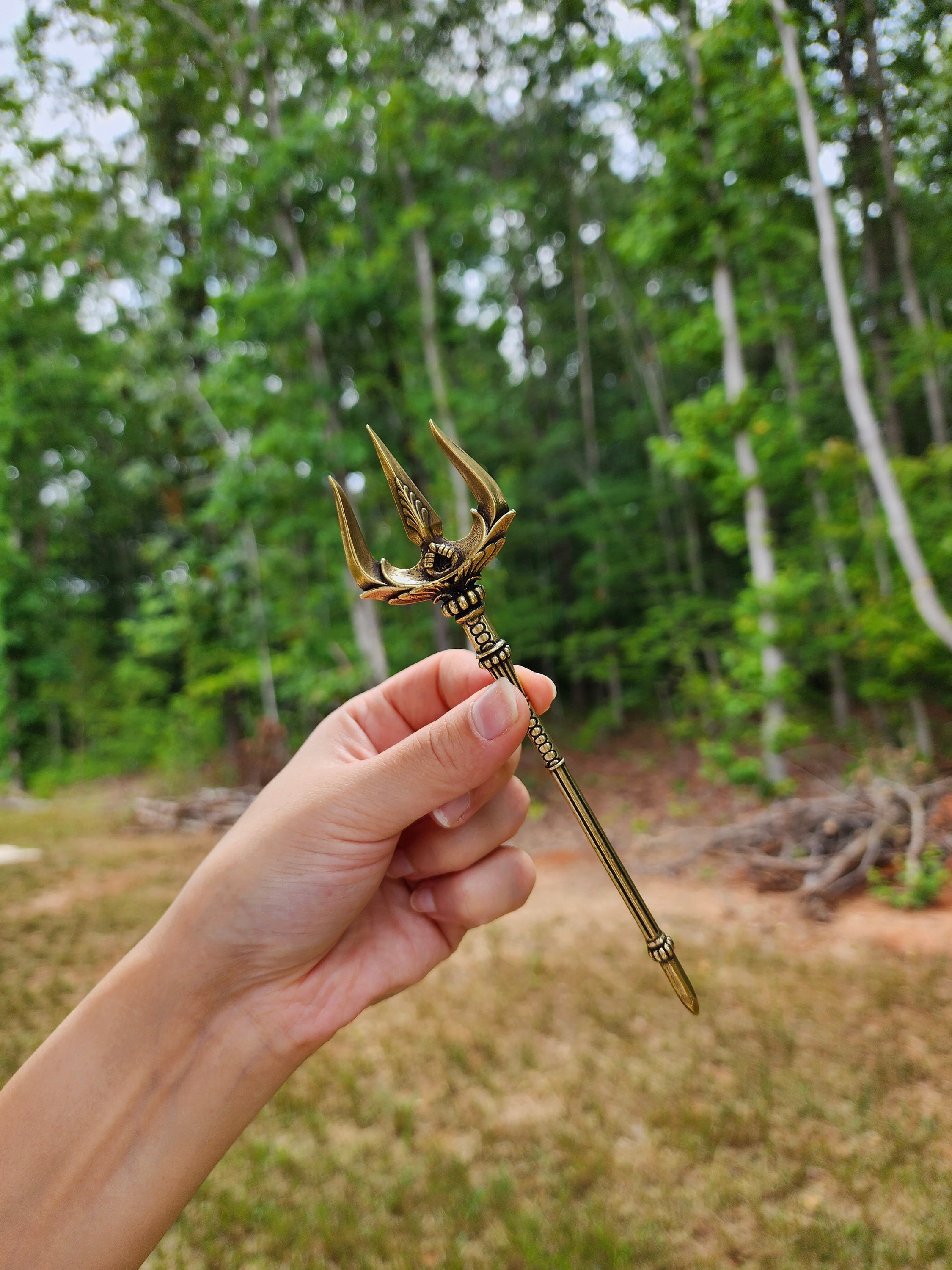 Vintage Copper Trident Spiritual Gifts for Her Greek - Etsy