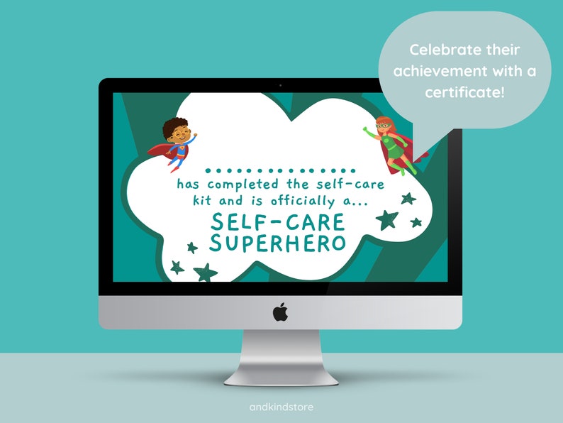 Self-care Worksheet & Activity Kit for Kids Reflective Exercises ...