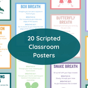 Mindfulness Classroom Bundle Calm Corner Resources Mindful Breathing ...