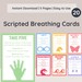 Colourful Breathing Activity Cards for Kids / Scripted Breathing Cards ...