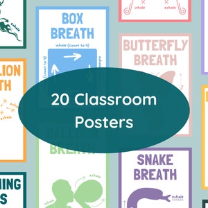 Mindfulness Classroom Bundle Calm Corner Resources Mindful Breathing ...