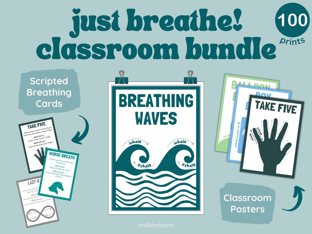 Mindfulness Classroom Bundle Calm Corner Resources Mindful Breathing ...