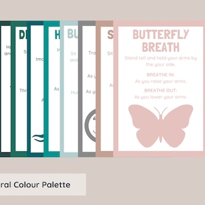 Breathing Activity Cards for Kids / Scripted Breathing Cards / Calming ...