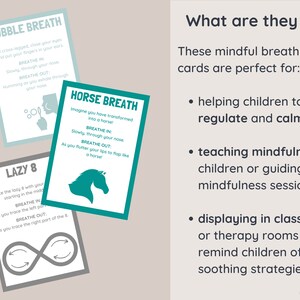 Mindful Breathing Activity Cards for Kids / Scripted Breathing Cards ...