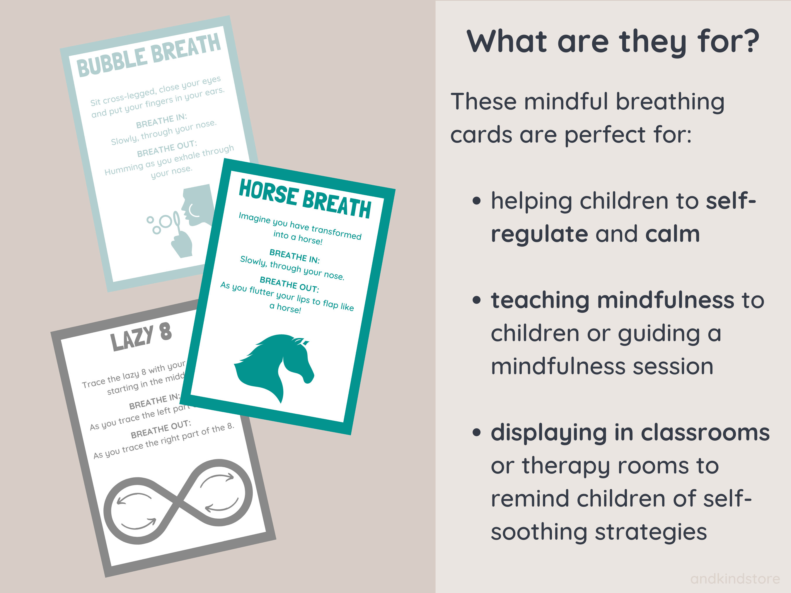 Colourful Breathing Activity Cards for Kids / Scripted Breathing Cards ...