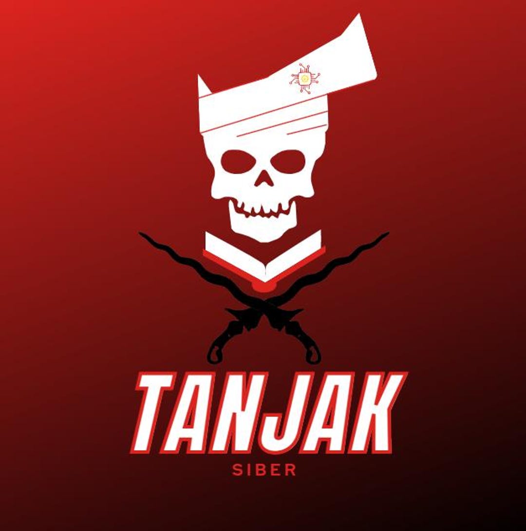 Tanjak Siber Logo Template | Cyber Warrior Skull Emblem | Editable ...