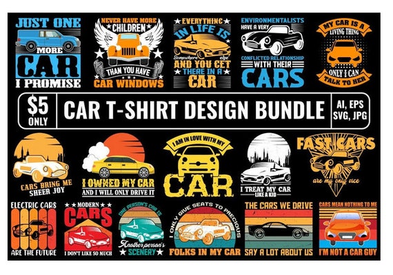 Cars Svg Bundle Cars SVG Car T Shirt Design SVG - Etsy