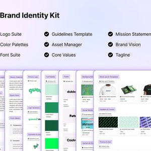 Brand Identity Kit (notion Template) - Etsy