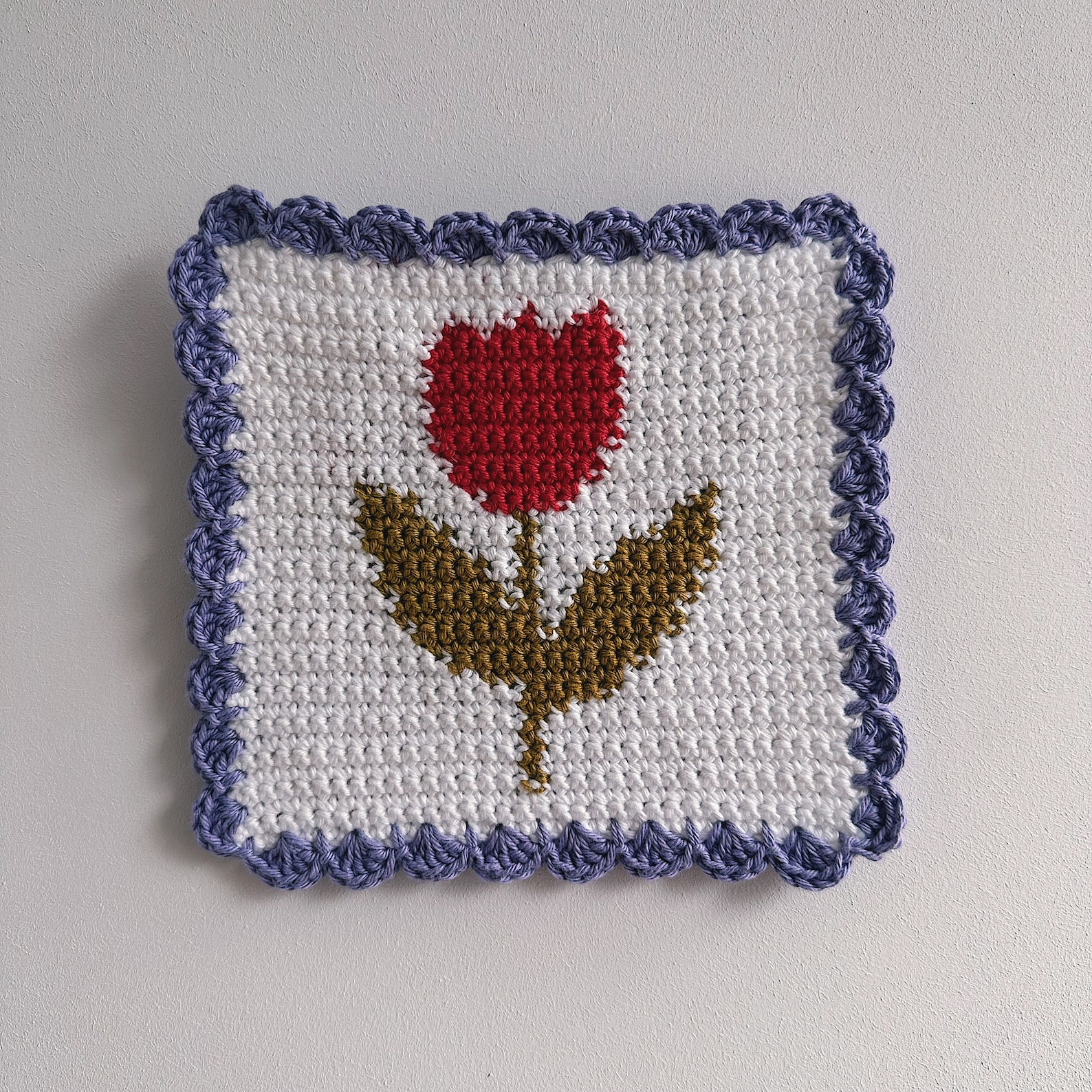Tulip Flower Tapestry Crochet Wall Hanging Pattern - Etsy