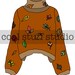 Fall Leaves Sweater Coloring Page - Etsy