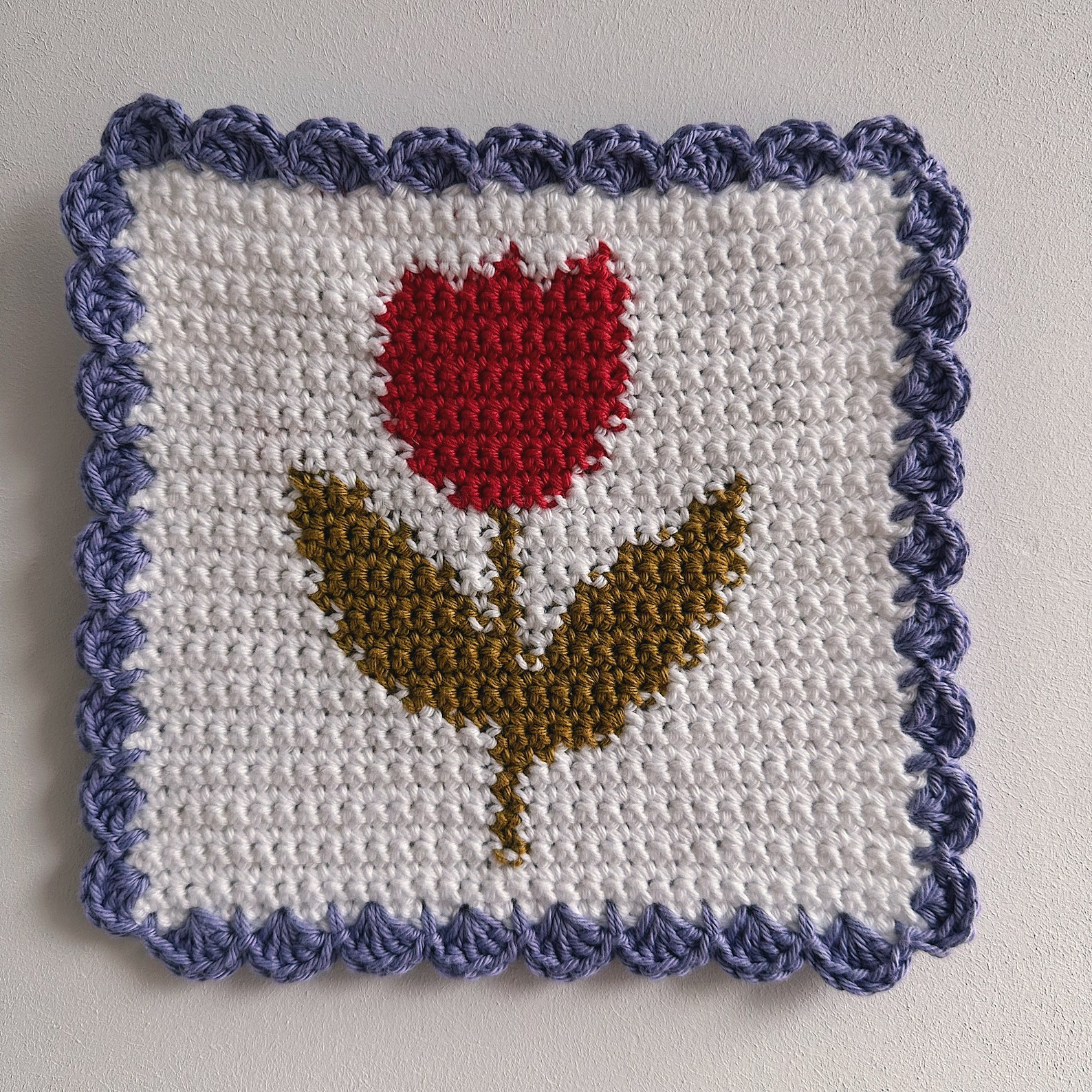 Tulip Flower Tapestry Crochet Wall Hanging Pattern - Etsy