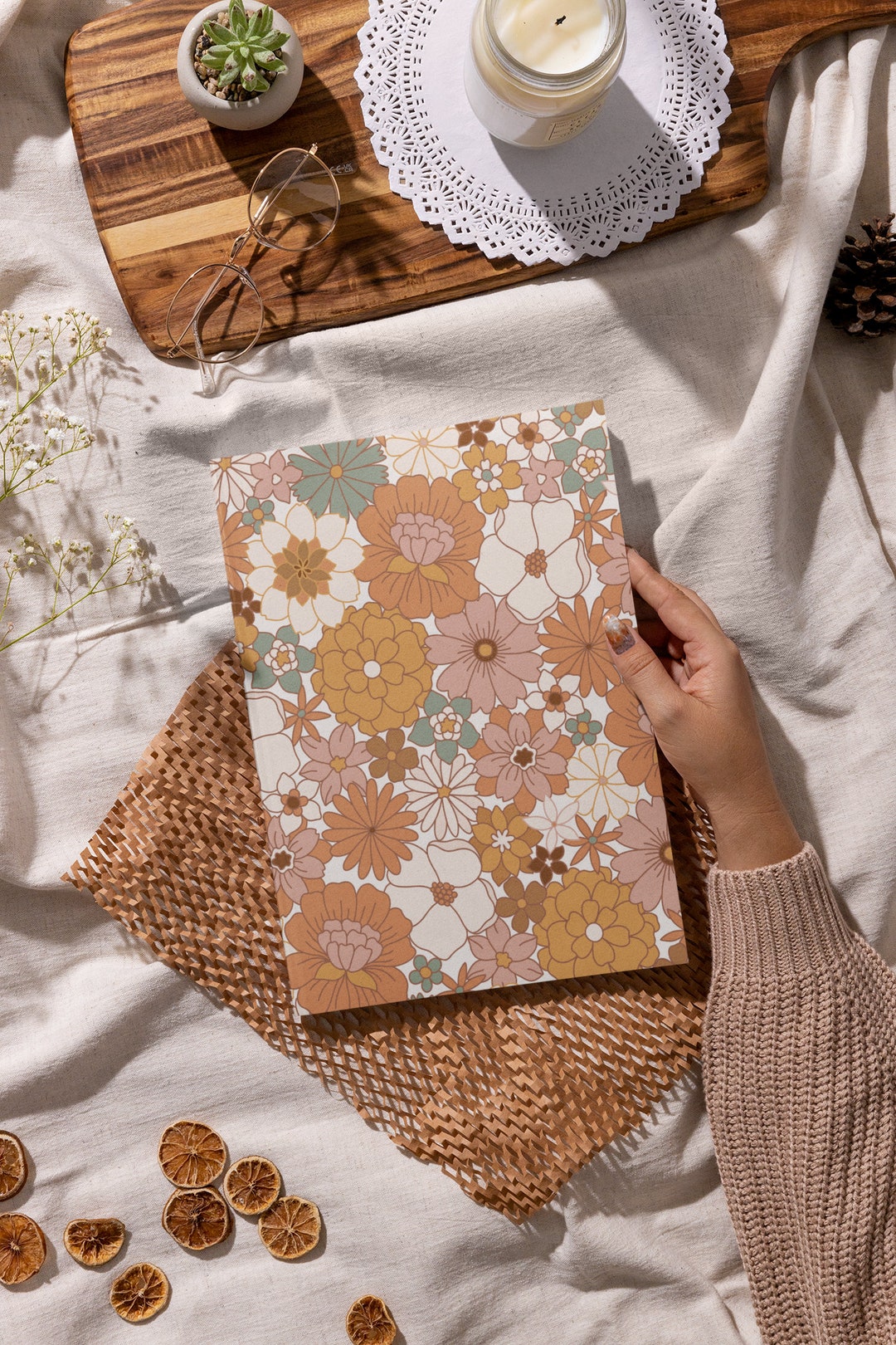 Hippy Themed Personal Notebook for Teenage Girl Retro Styled Journal ...