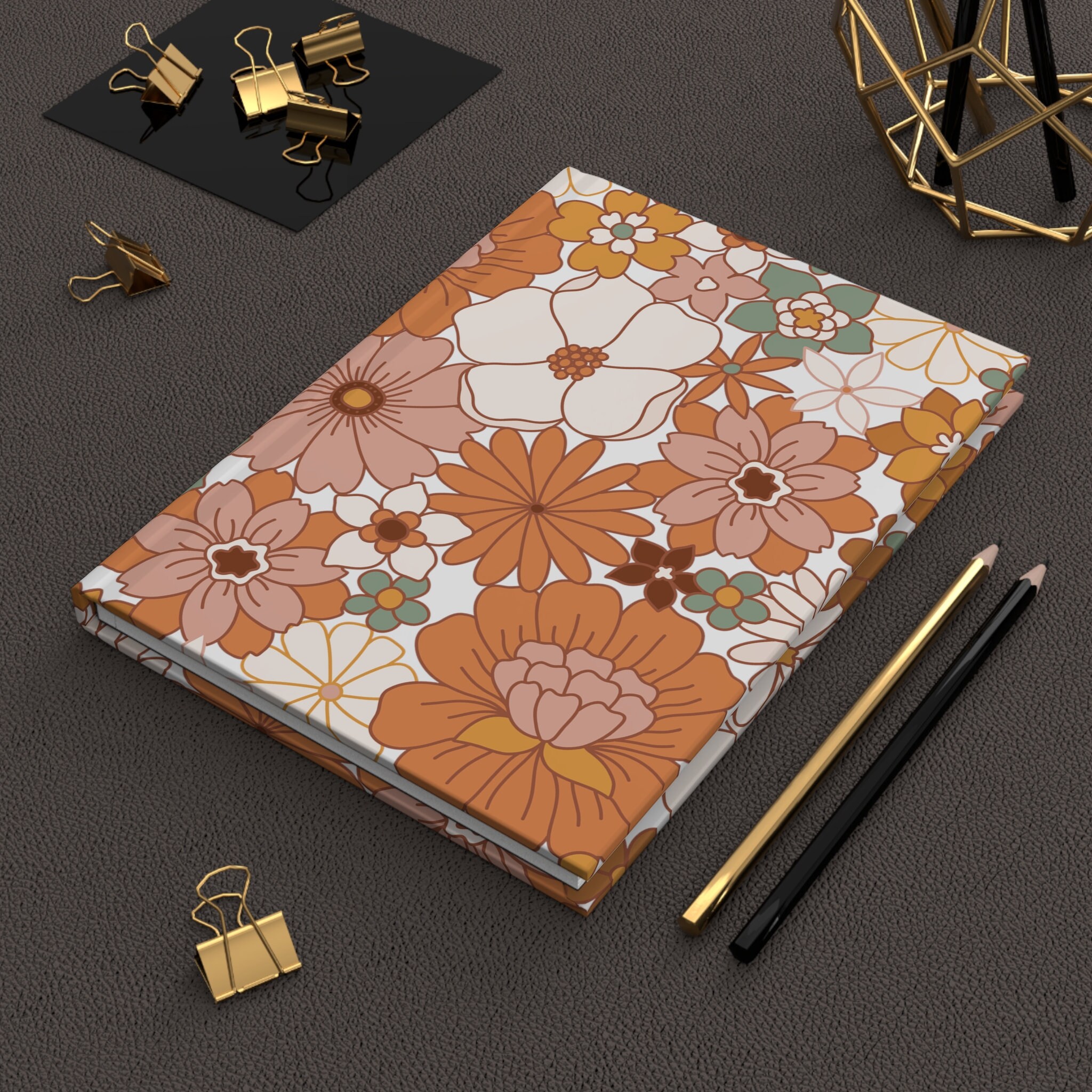 Hippy Themed Personal Notebook for Teenage Girl Retro Styled Journal ...