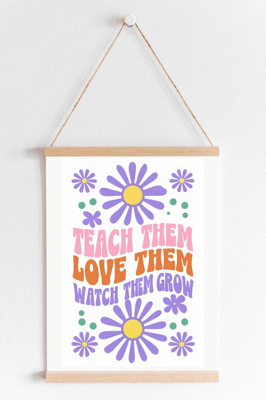 Retro Motivational Classroom Printable Positive Affirmation Wall Art ...
