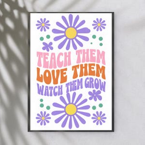 Retro Motivational Classroom Printable Positive Affirmation Wall Art ...