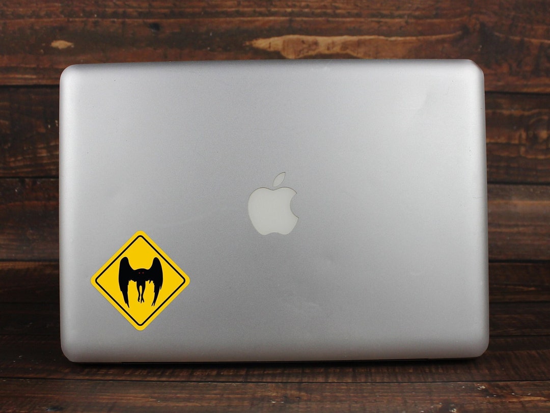 Mothman Caution Sticker for Laptop / Water Bottle - Etsy