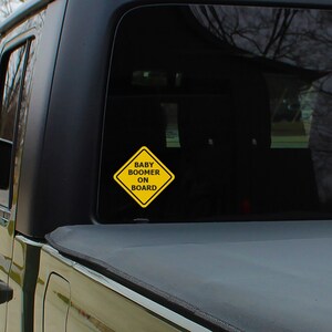 Baby Boomer on Board Bumper Sticker Car Decal - Etsy