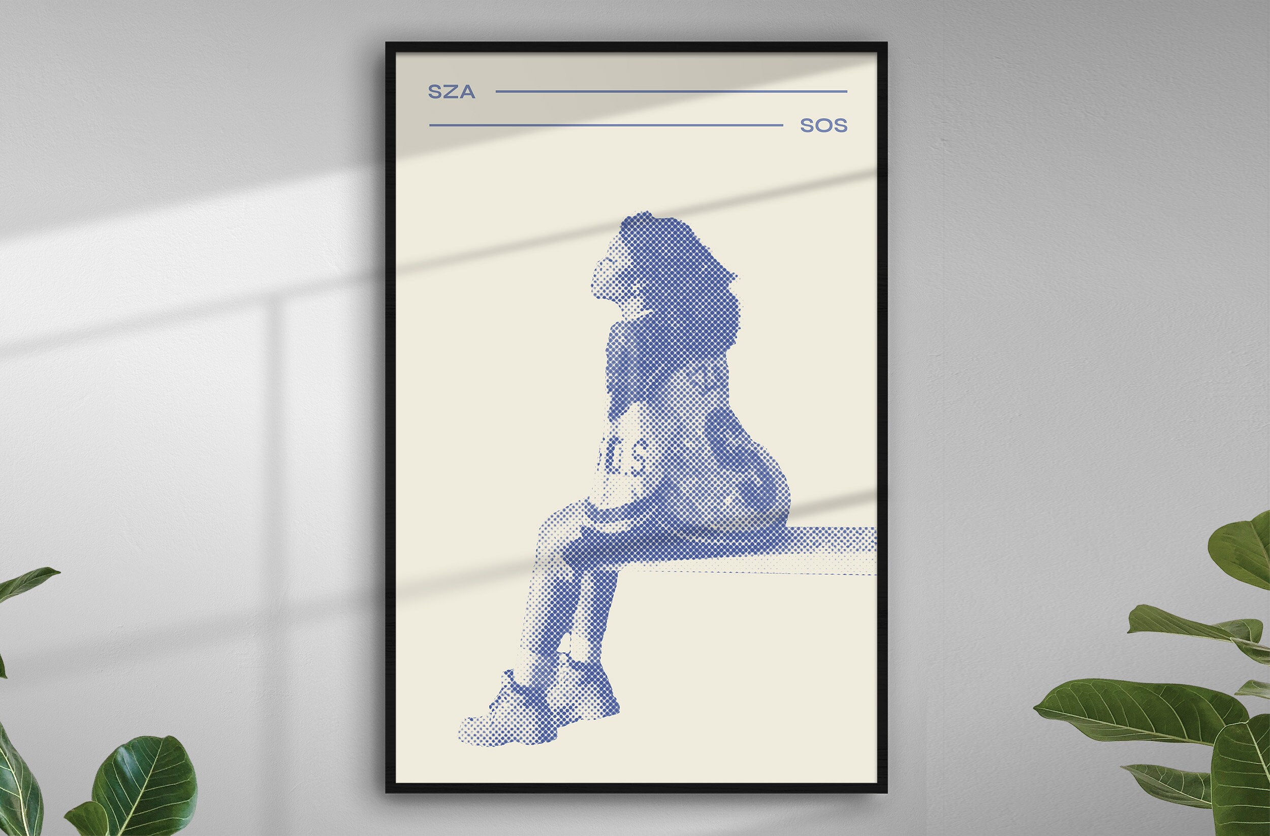 Retro SZA SOS Album Poster, Vintage sza SOS Poster, Music Poster, Album ...