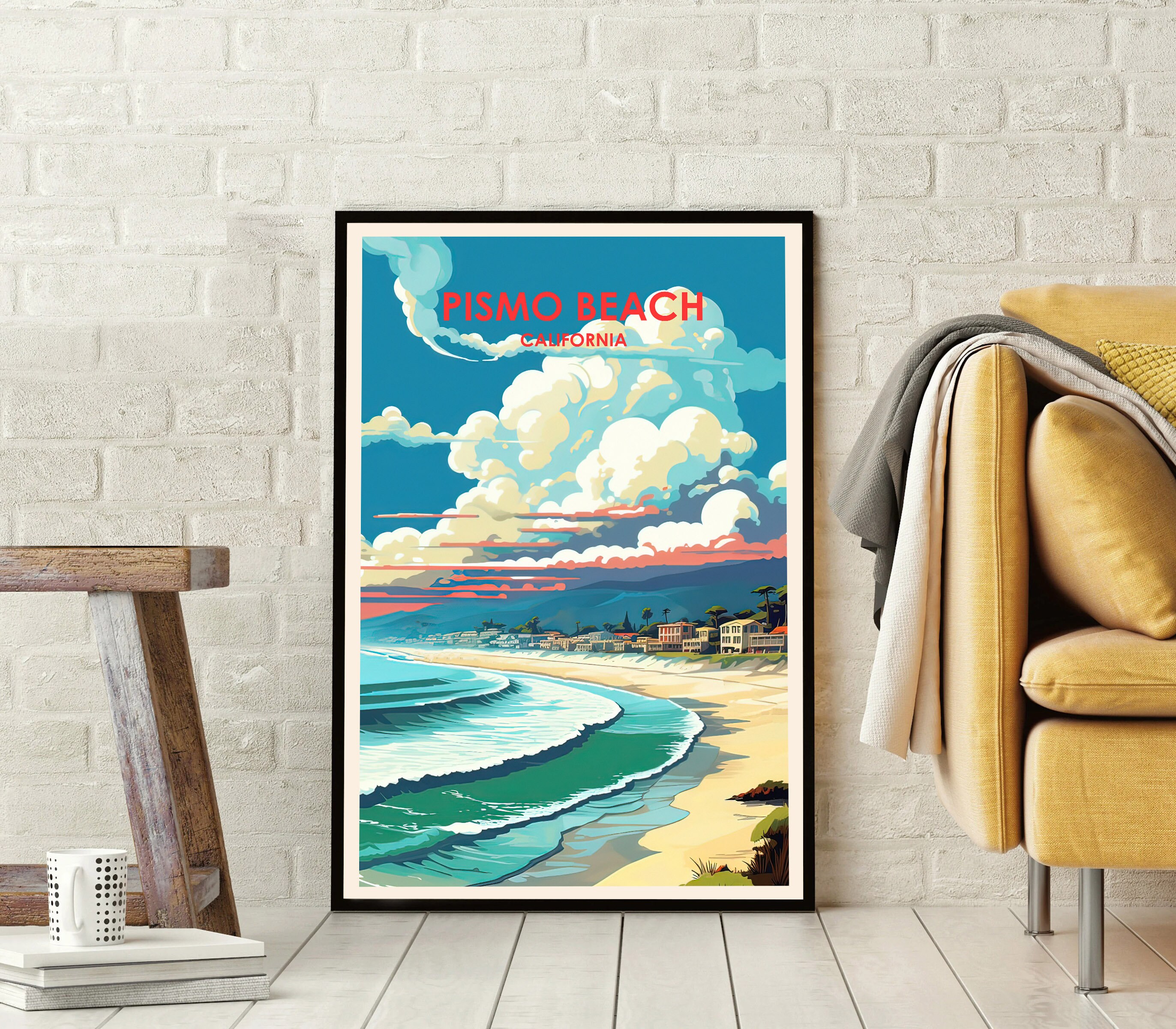 Pismo Beach Poster California Poster Pismo Beach Print - Etsy