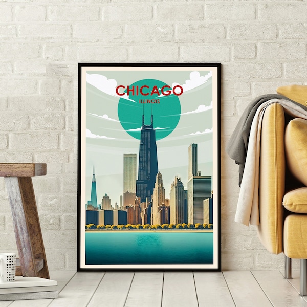 Chicago Poster - Etsy