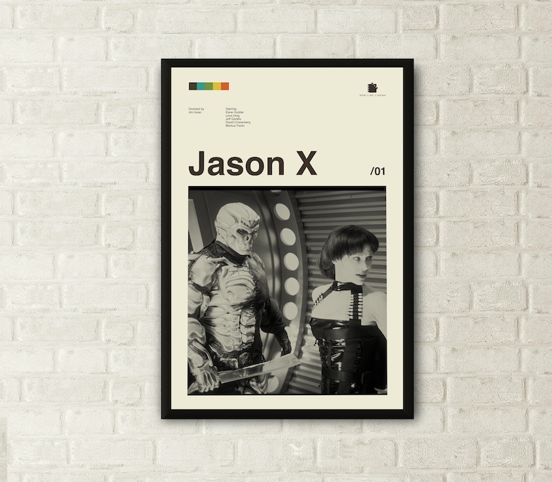 Jason X Movie Poster, Jason X Print, Jim Isaac, Vintage Poster, Movie ...