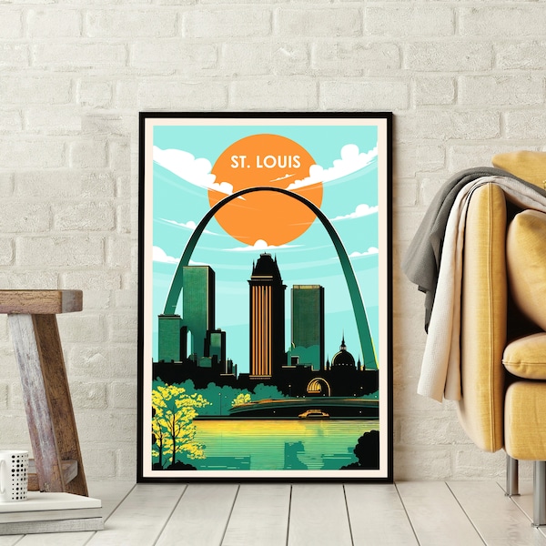 St Louis Poster - Etsy