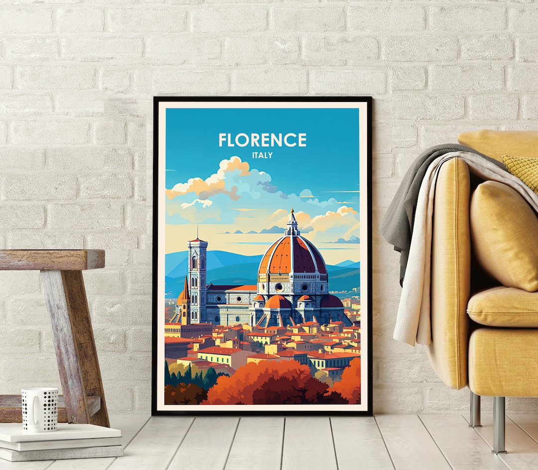 Florence Poster Italy Poster Florence Print Florence Wall - Etsy