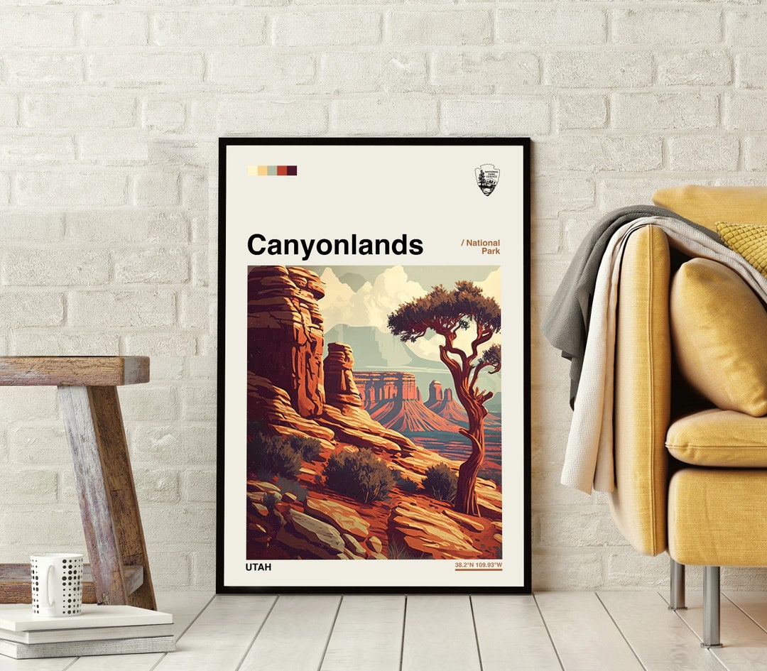 Canyonlands National Park Poster, Canyonlands Utah Poster, US National ...