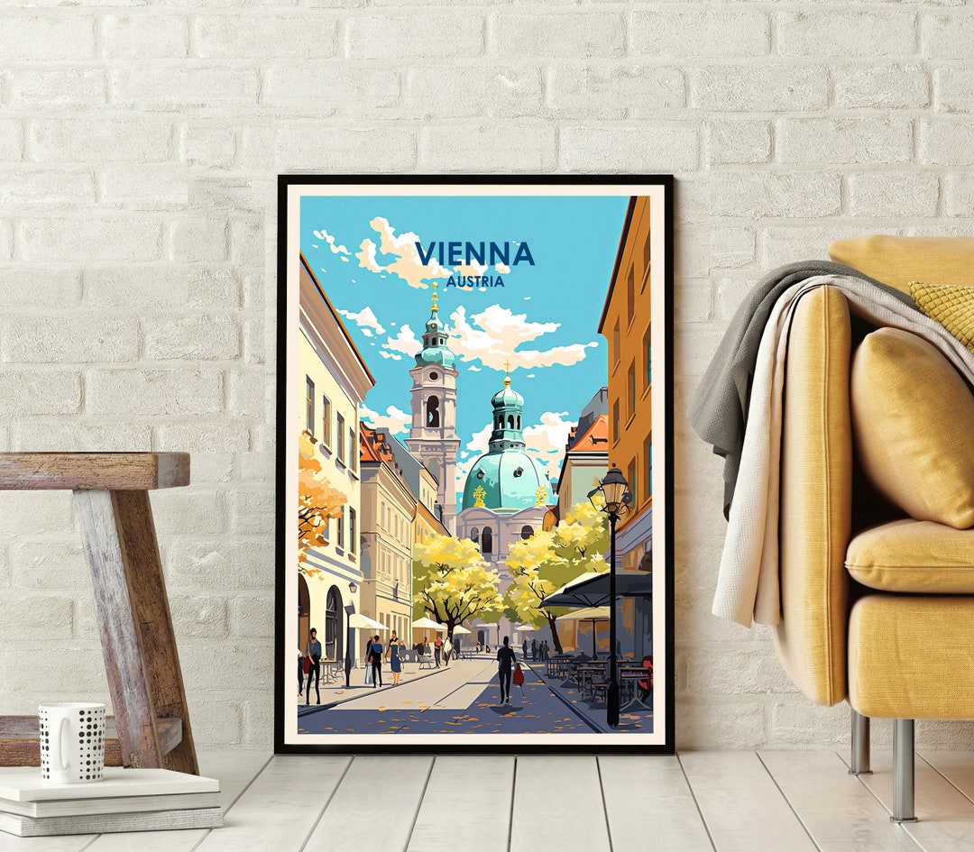 Vienna Travel Poster, Austria Poster, Vienna Print, Vienna Poster ...