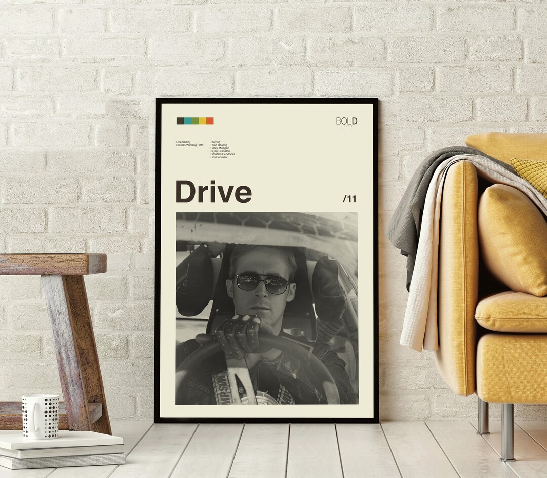 Drive Movie Poster, Drive Print, Nicolas Winding Refn, Vintage Poster ...