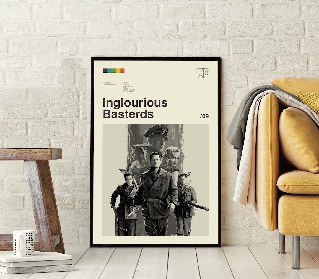 Inglourious Basterds Poster, Quentin Tarantino, Vintage Poster, Modern ...