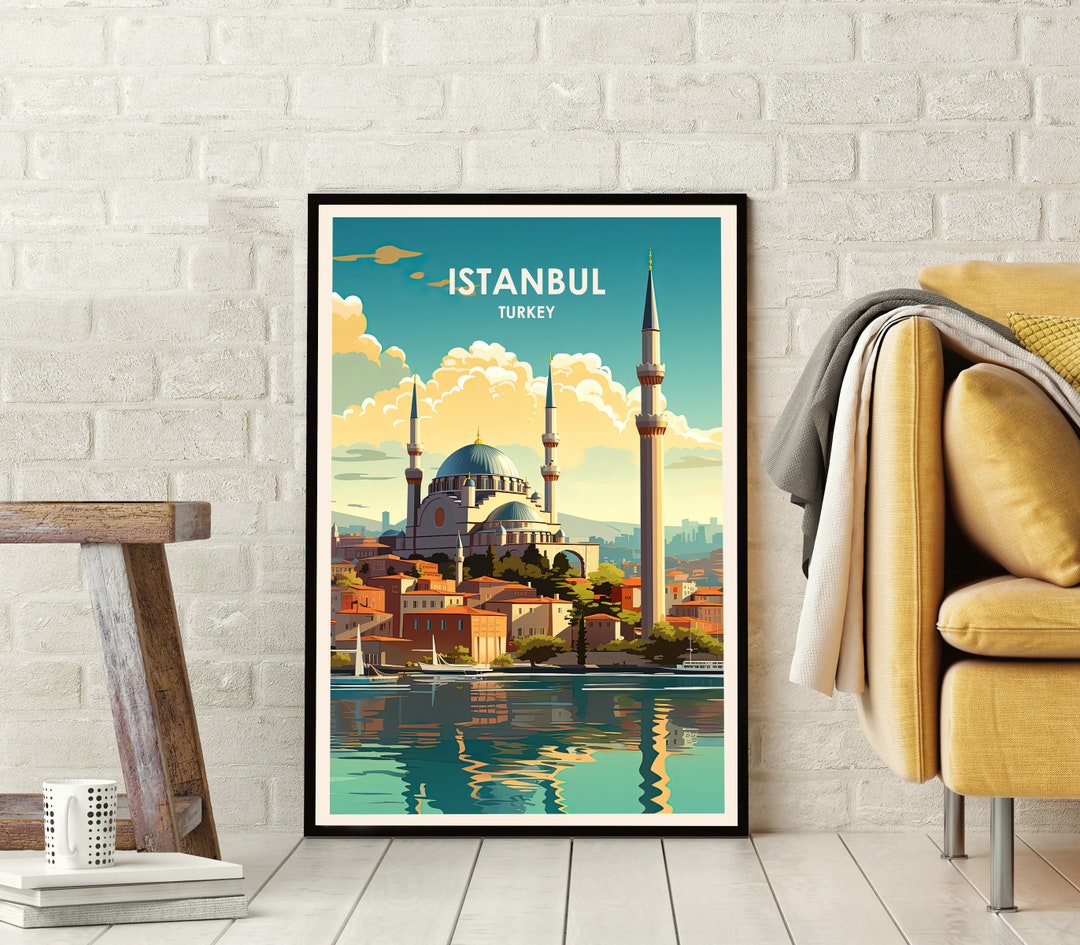 Istanbul Travel Poster, Turkey Poster, Istanbul Poster, Istanbul Print ...