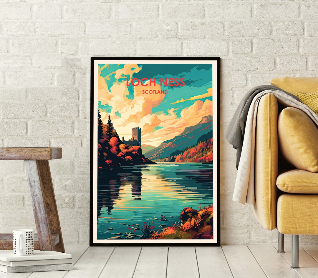 Loch Ness Poster Scotland Poster Loch Ness Print Loch Ness - Etsy