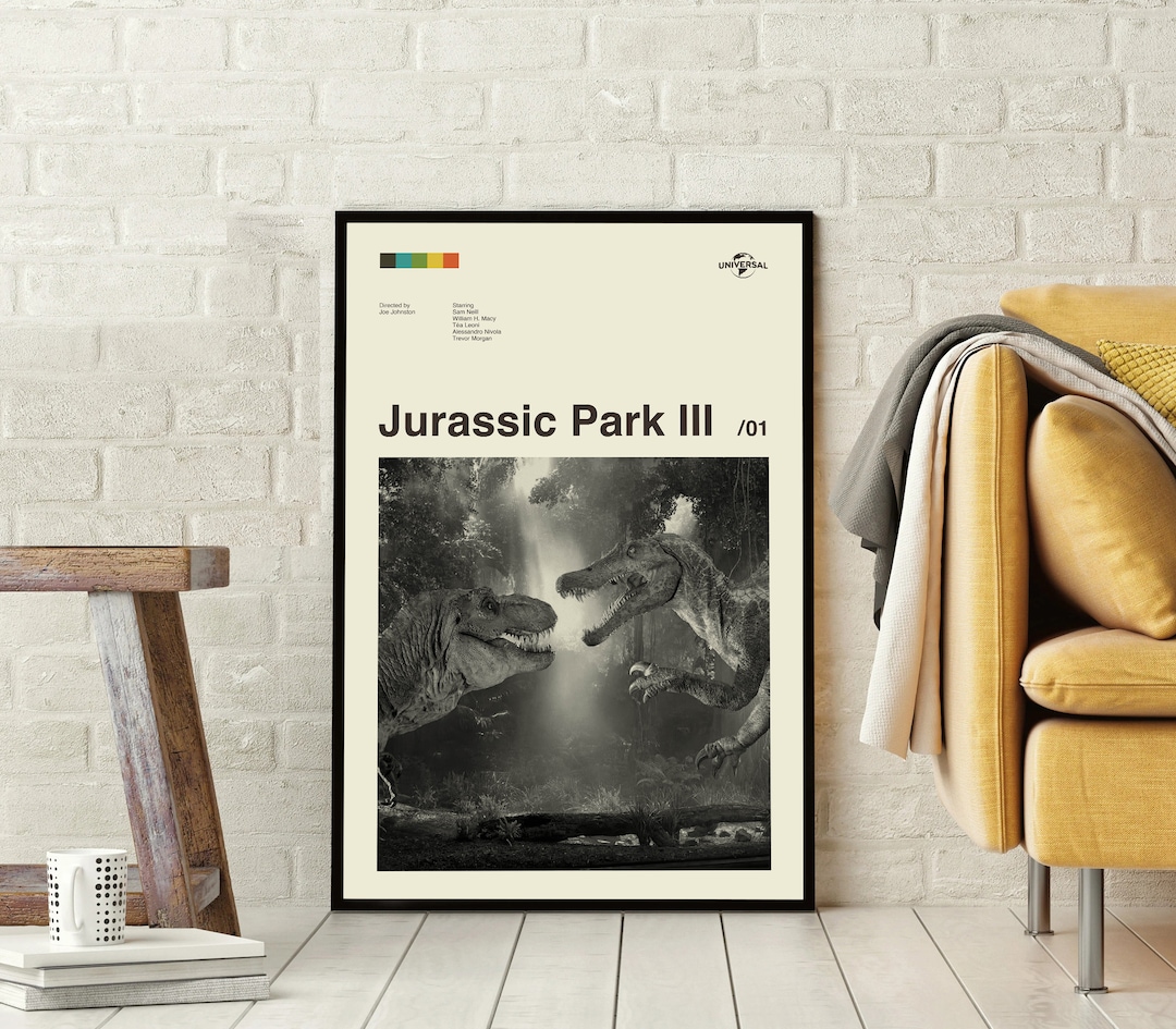 Jurassic Park III Poster, Jurassic Park Print, Joe Johnston, Movie ...