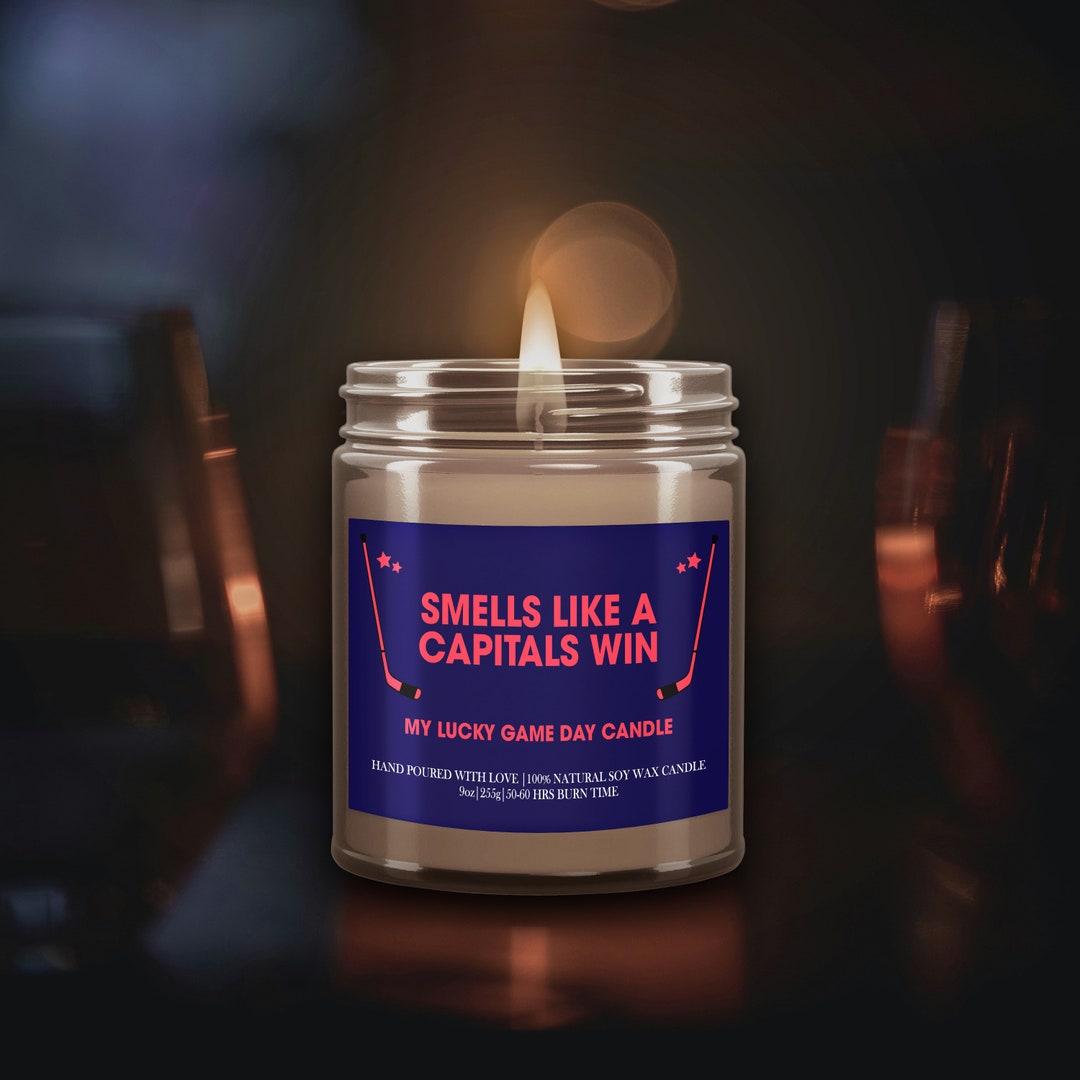 Smells Like a Capitals Win Candle, Washington Capitals Candle ...