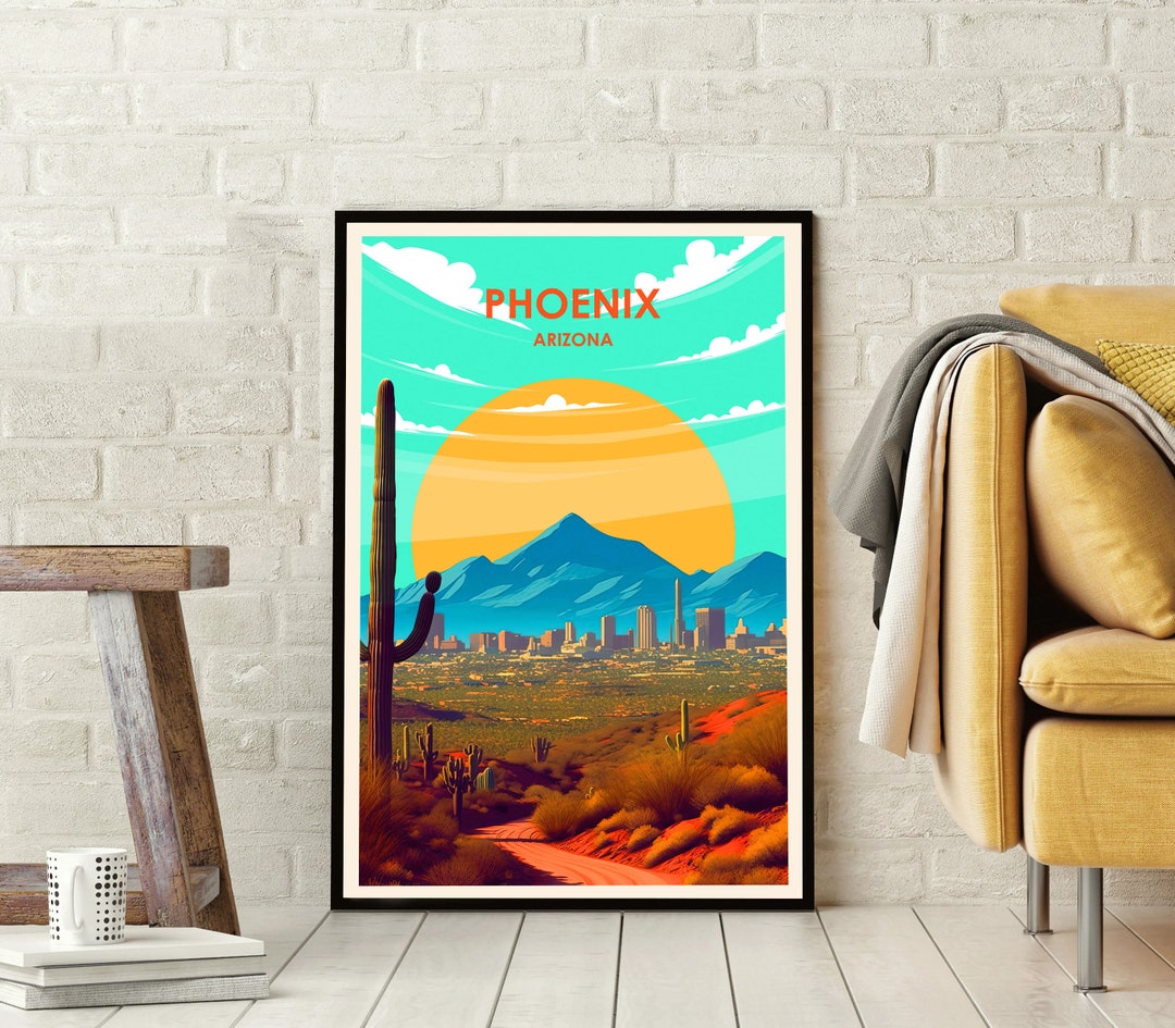 Phoenix Arizona Poster Phoenix Poster Phoenix Print - Etsy