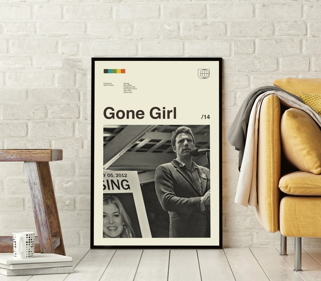 Gone Girl Poster, Gone Girl Print, David Fincher, Vintage Poster ...