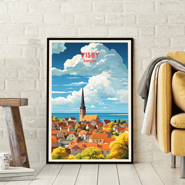 Visby Map Poster - Etsy
