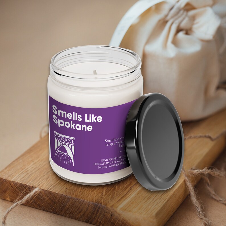 Smells Like Spokane Candle, Spokane Candle, Spokane Gift, Crisp Aroma ...