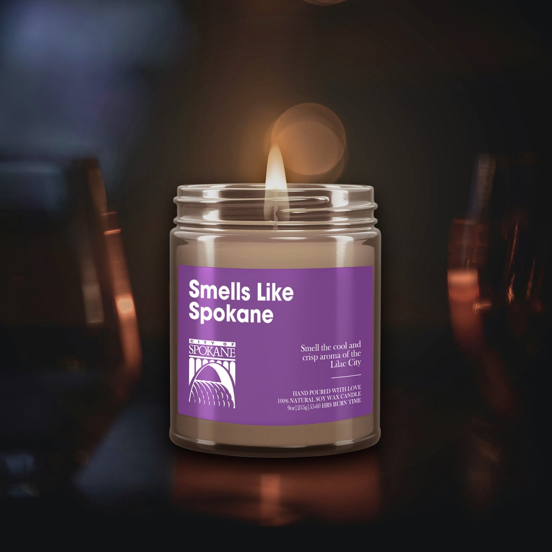 Smells Like Spokane Candle, Spokane Candle, Spokane Gift, Crisp Aroma ...