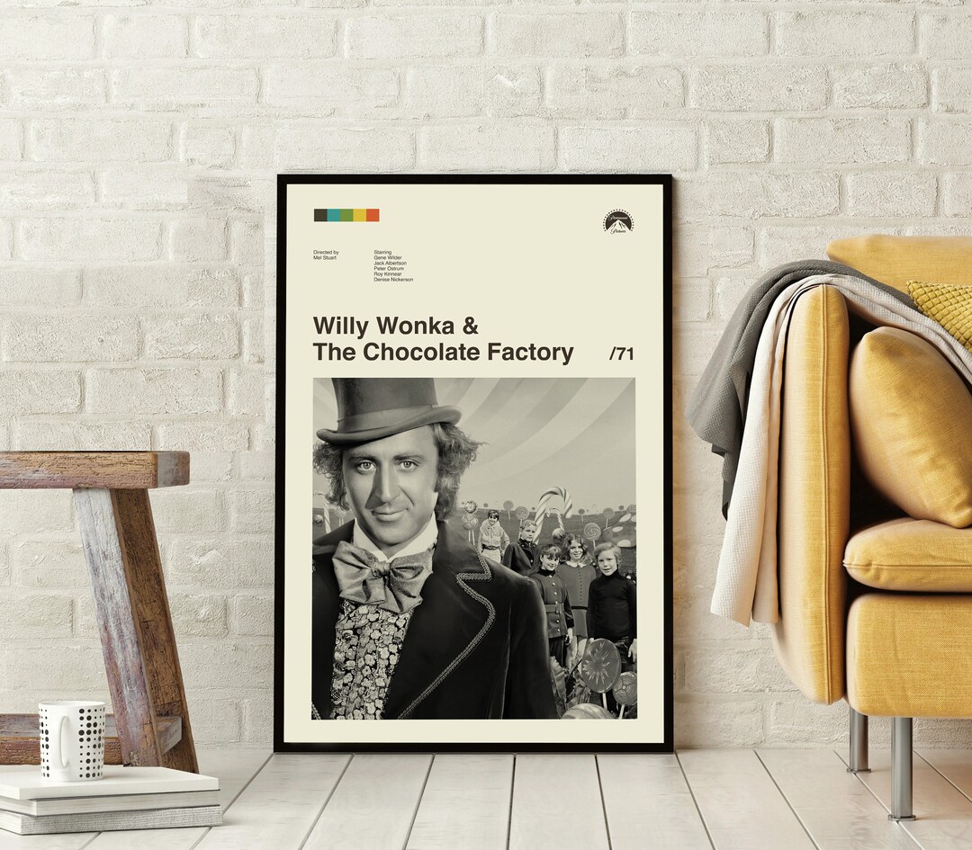 Willy Wonka & the Chocolate Factory Poster, Mel Stuart, Vintage Poster ...