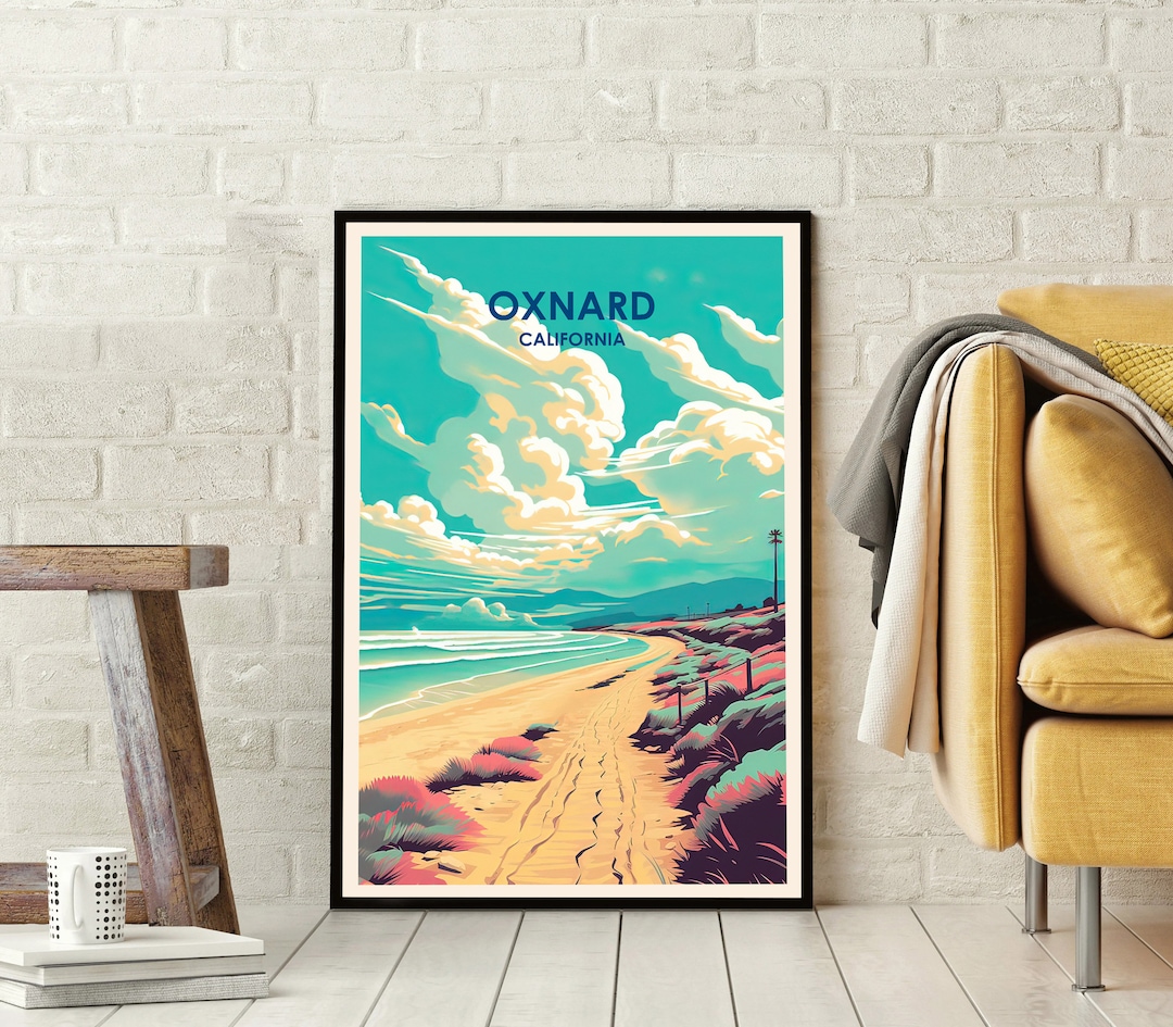 Oxnard Travel Poster, California Poster, Oxnard Print, Oxnard Poster ...