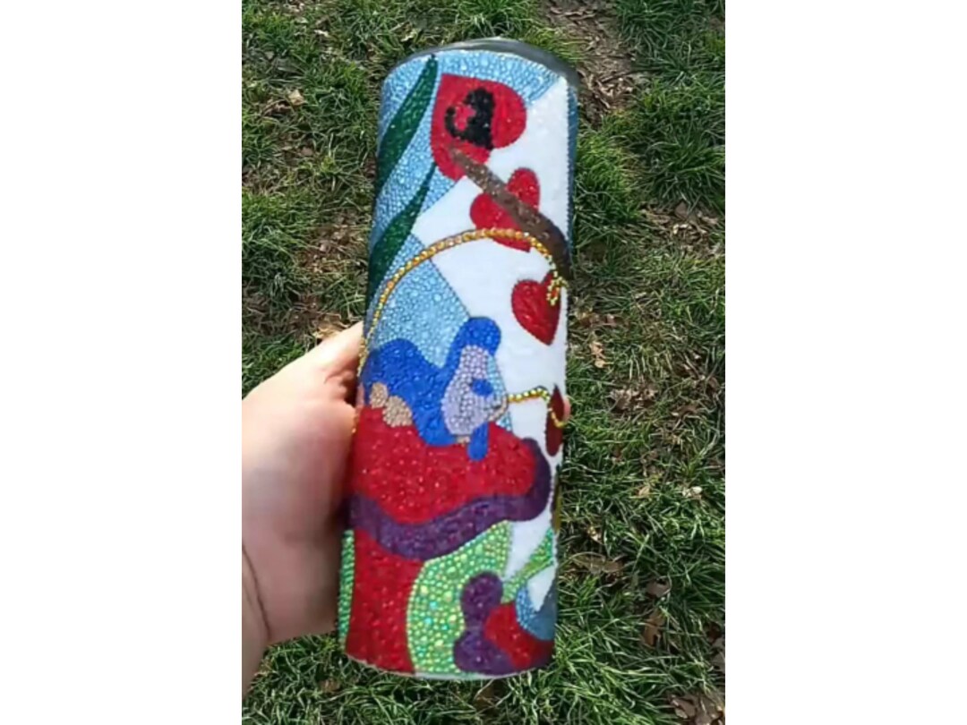 Alice in Wonderland Custom Rhinestone 20oz Straight Tumbler - Etsy