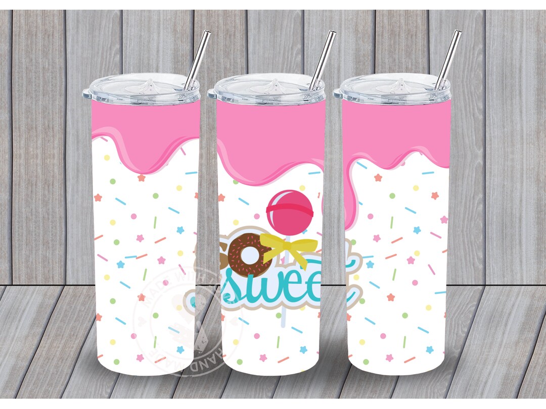 So Sweet 20oz Straight Tumbler Wrap Candy Sprinkles PNG - Etsy
