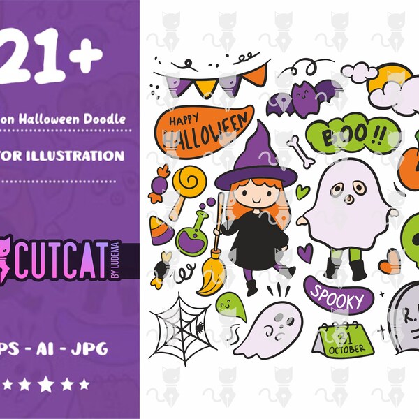 Halloween Pumpkin House Clipart - Etsy