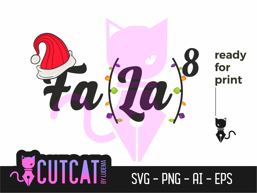 FA LA 8 SVG Funny Christmas Svg Math Teacher Gift Ho Ho Ho Shirt Svg Fa ...