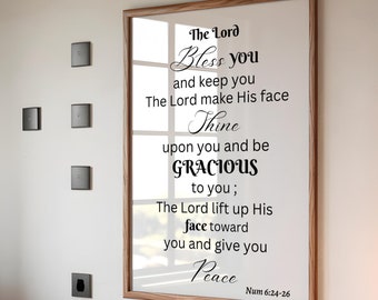 May the Lord Bless You and Keep You Printable for Numbers 6 : 24-26 ...