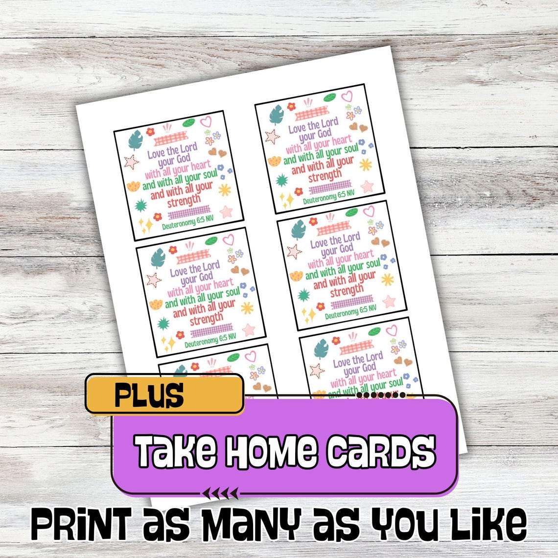 Coloring Page Scripture Cards for Kids Sunday School Lesson Printable ...